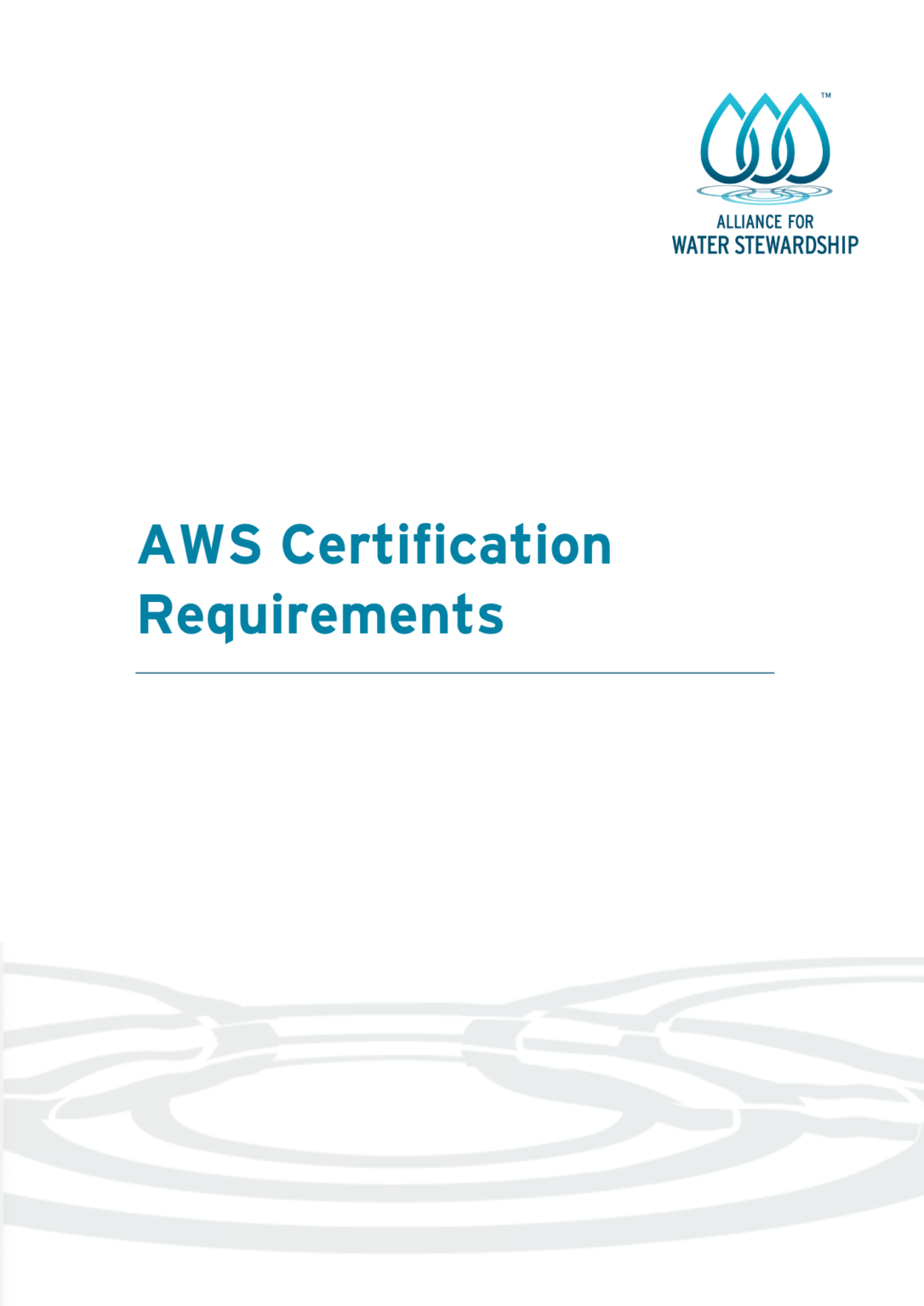 Checklist for Internal Audits – AWS Standard V2.0 | Resource | Alliance ...